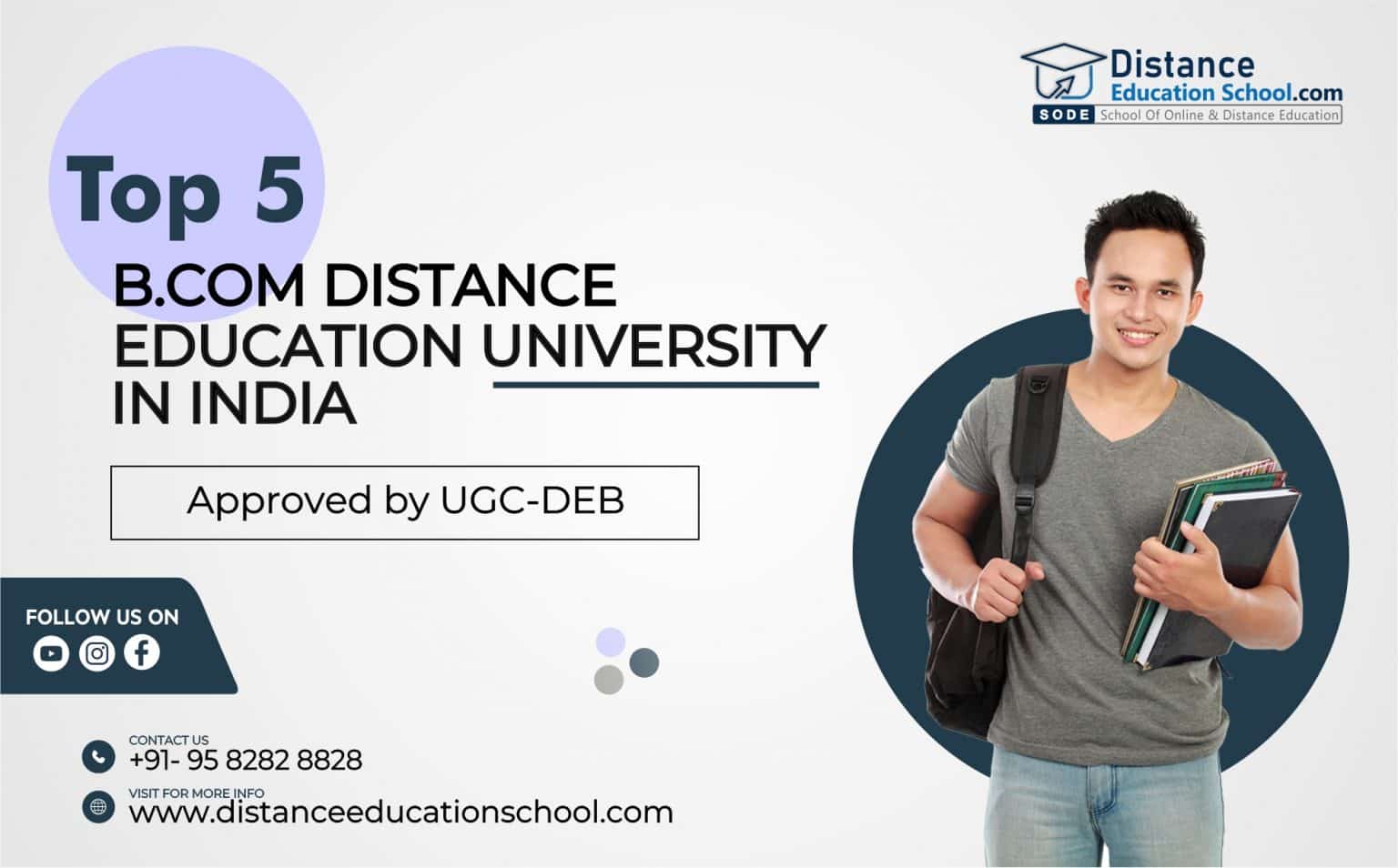 Best University for BCom in India -Top 5 Distance Universities 2024