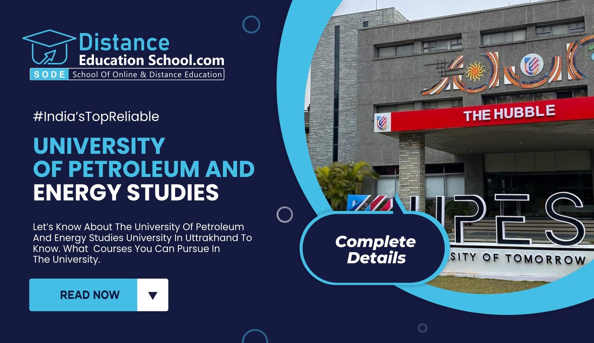 UPES Distance University for Online & Distance Courses 2024