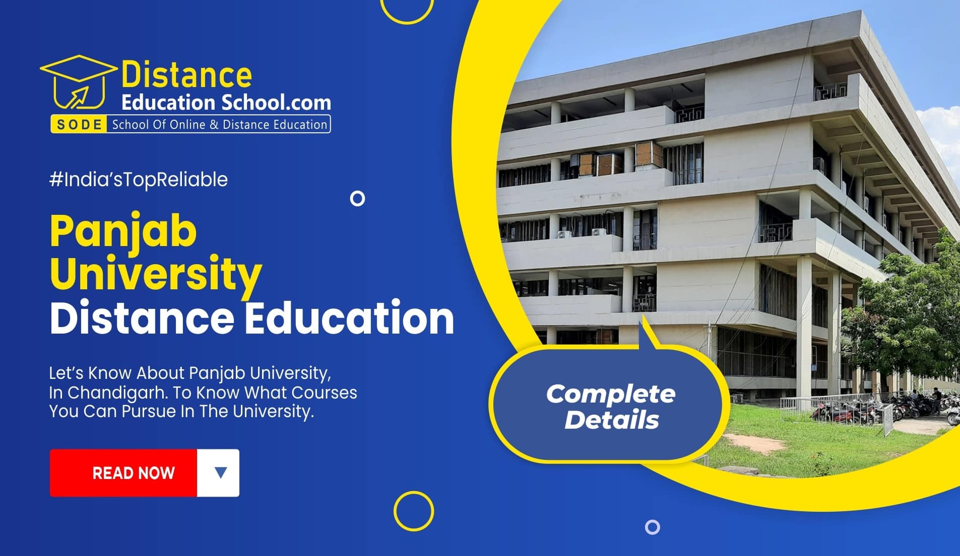 Panjab University Distance Education Offer Top Courses in 2026