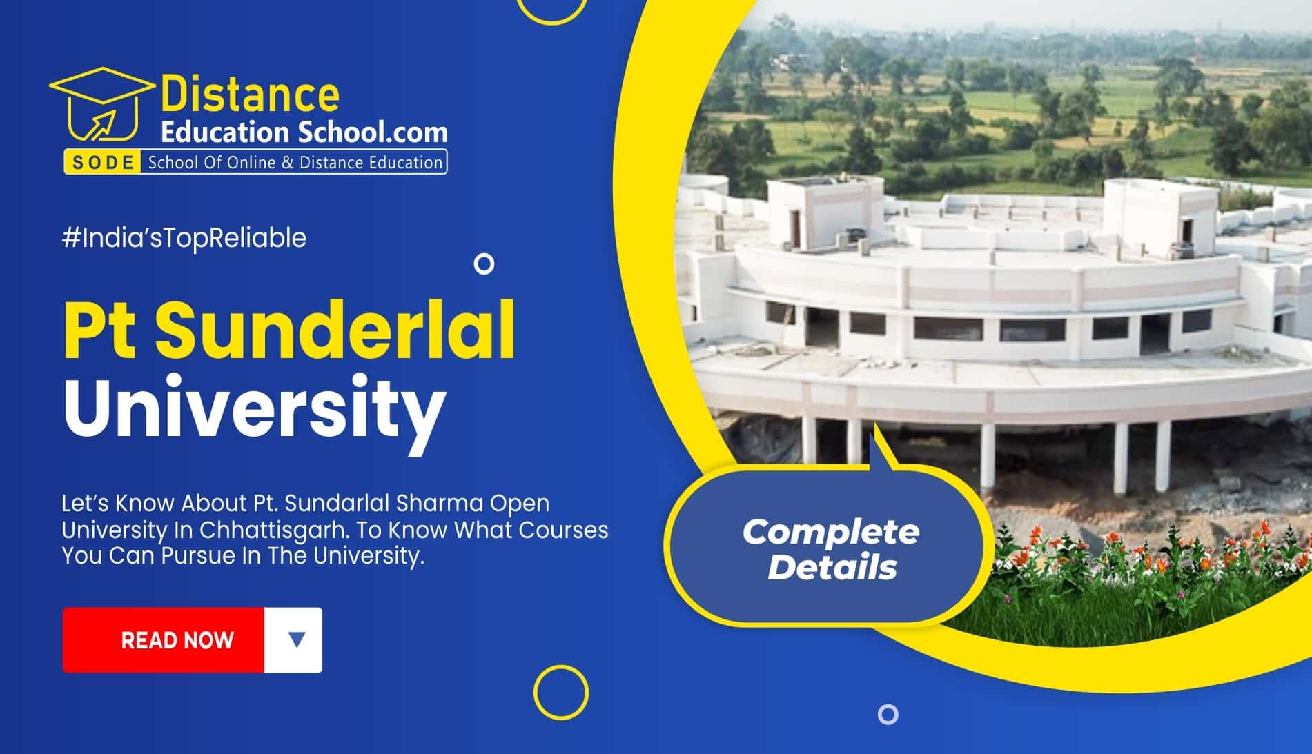 Pt Sundarlal University Offer Top Courses in 2025
