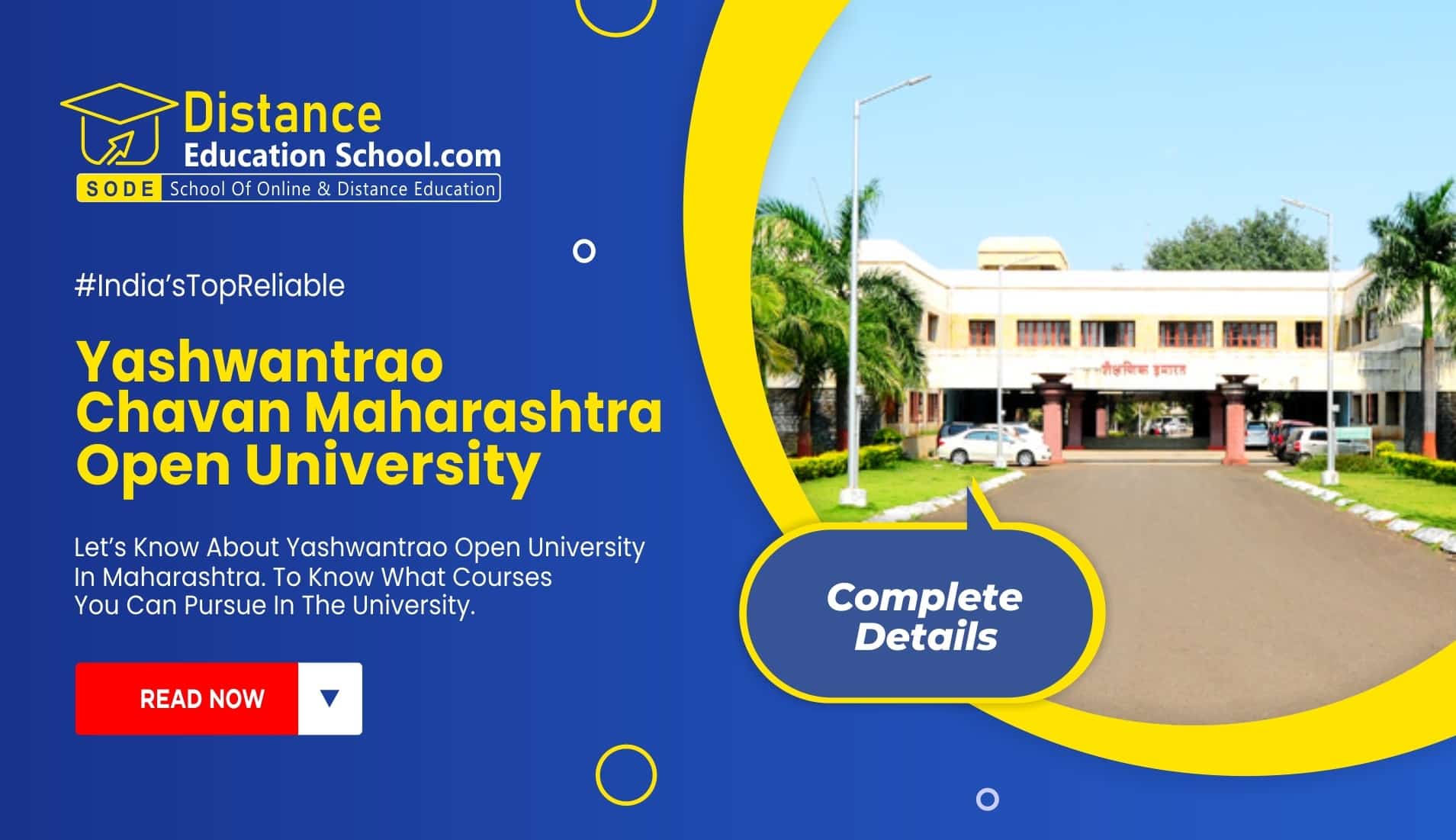 Yashwantrao Chavan Maharashtra Open University 2025