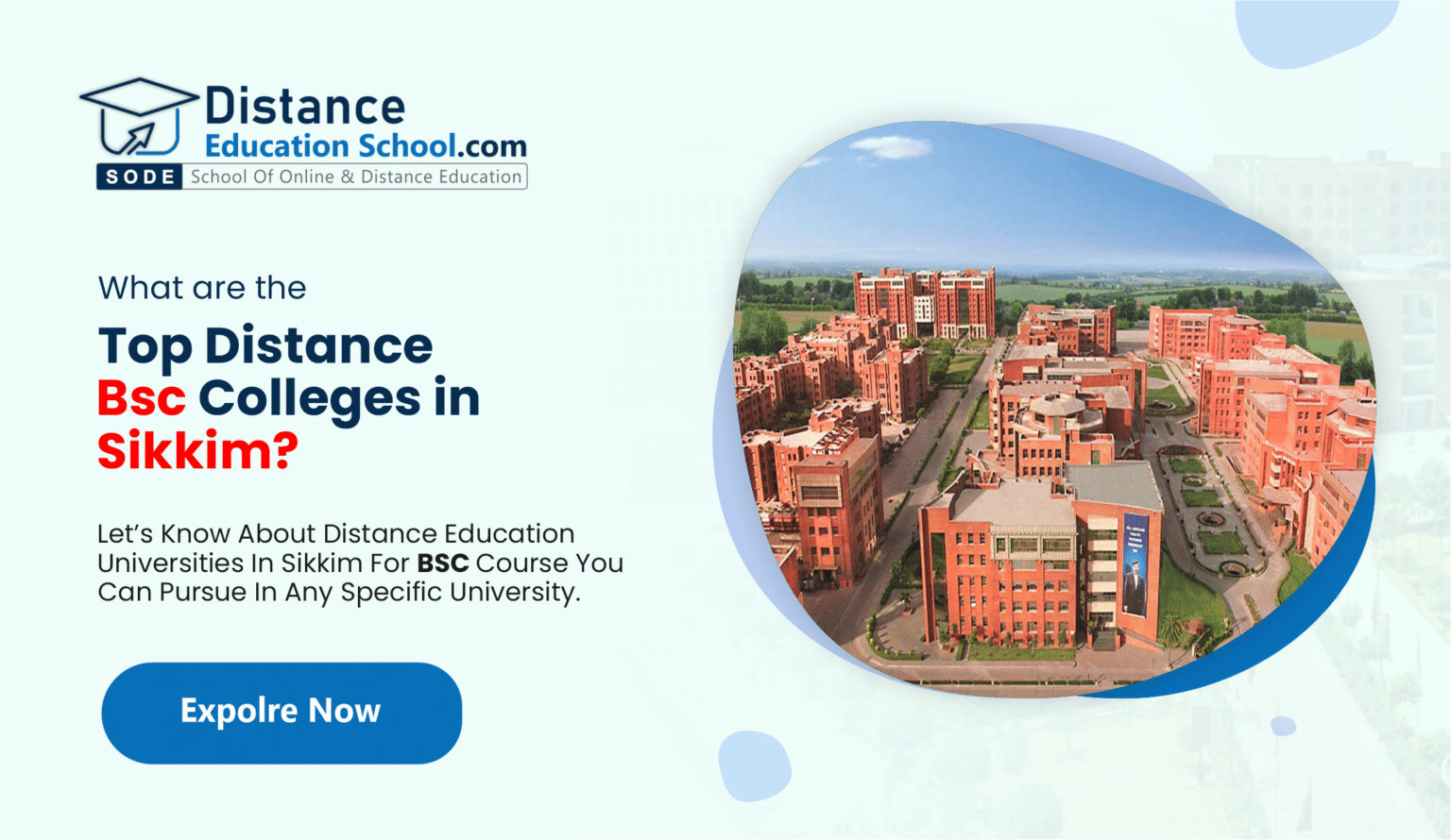 Distance BSc in Sikkim from Top UGC DEB Approved Universities