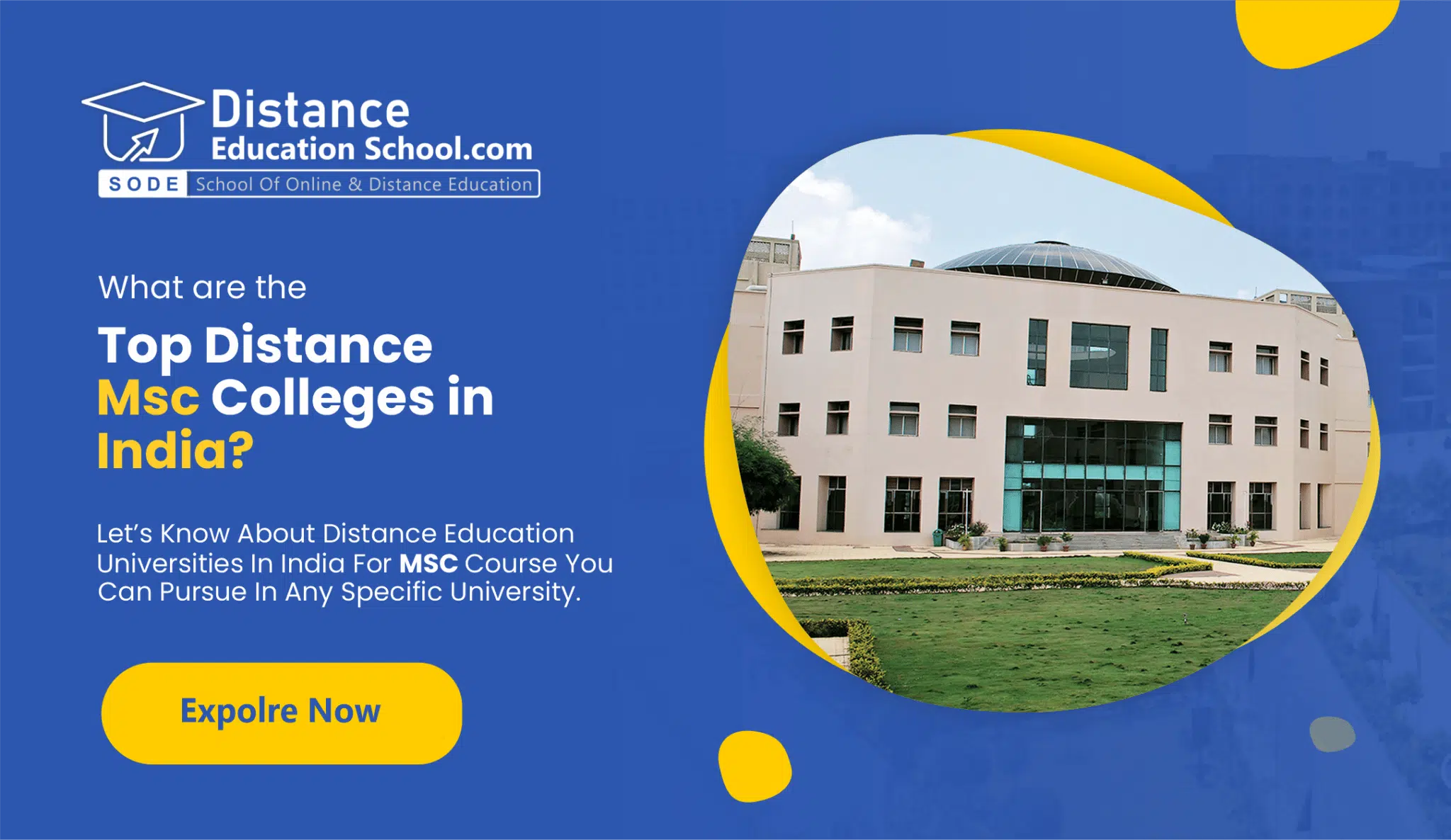 Top Distance Education Universities in India for MSc Courses 2024