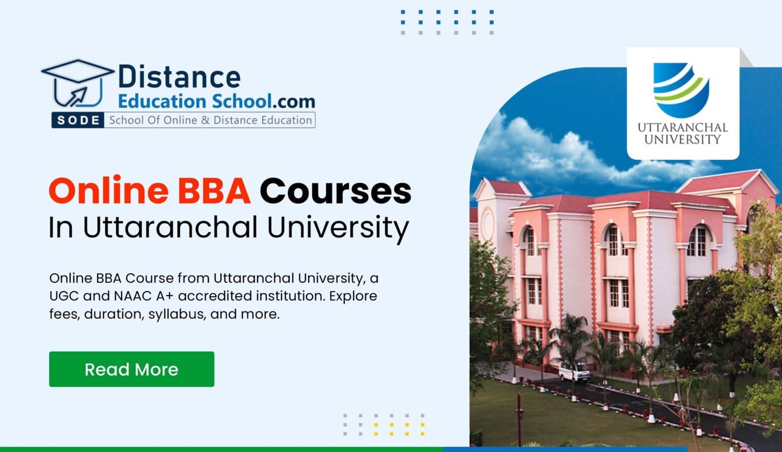 Why Pursue an Online BBA Course from Uttaranchal University