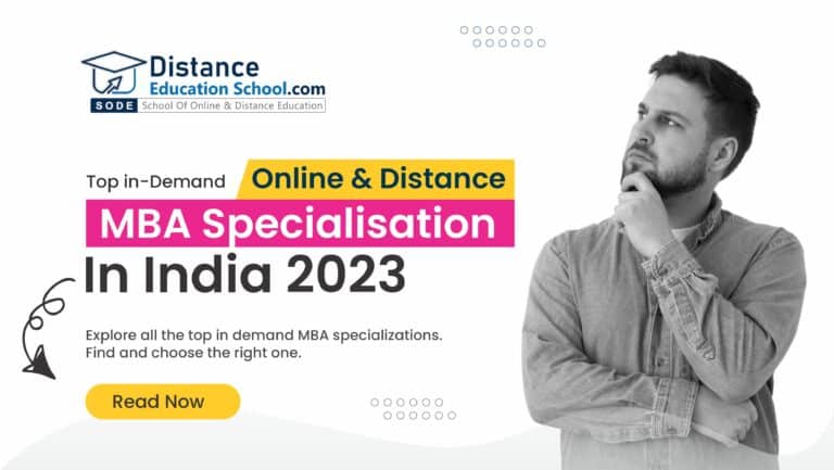 Top in Demand Online/Distance MBA Specializations in India 2026