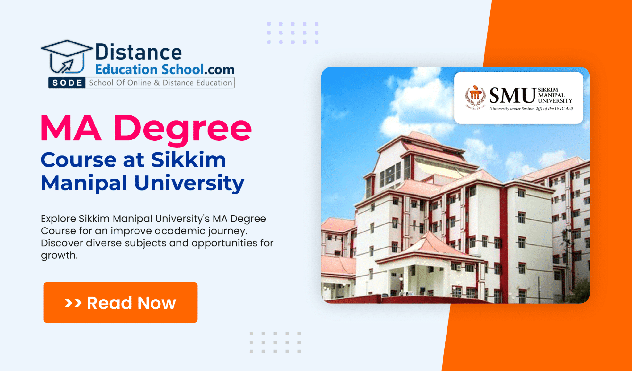 MA Degree Course at Sikkim Manipal University