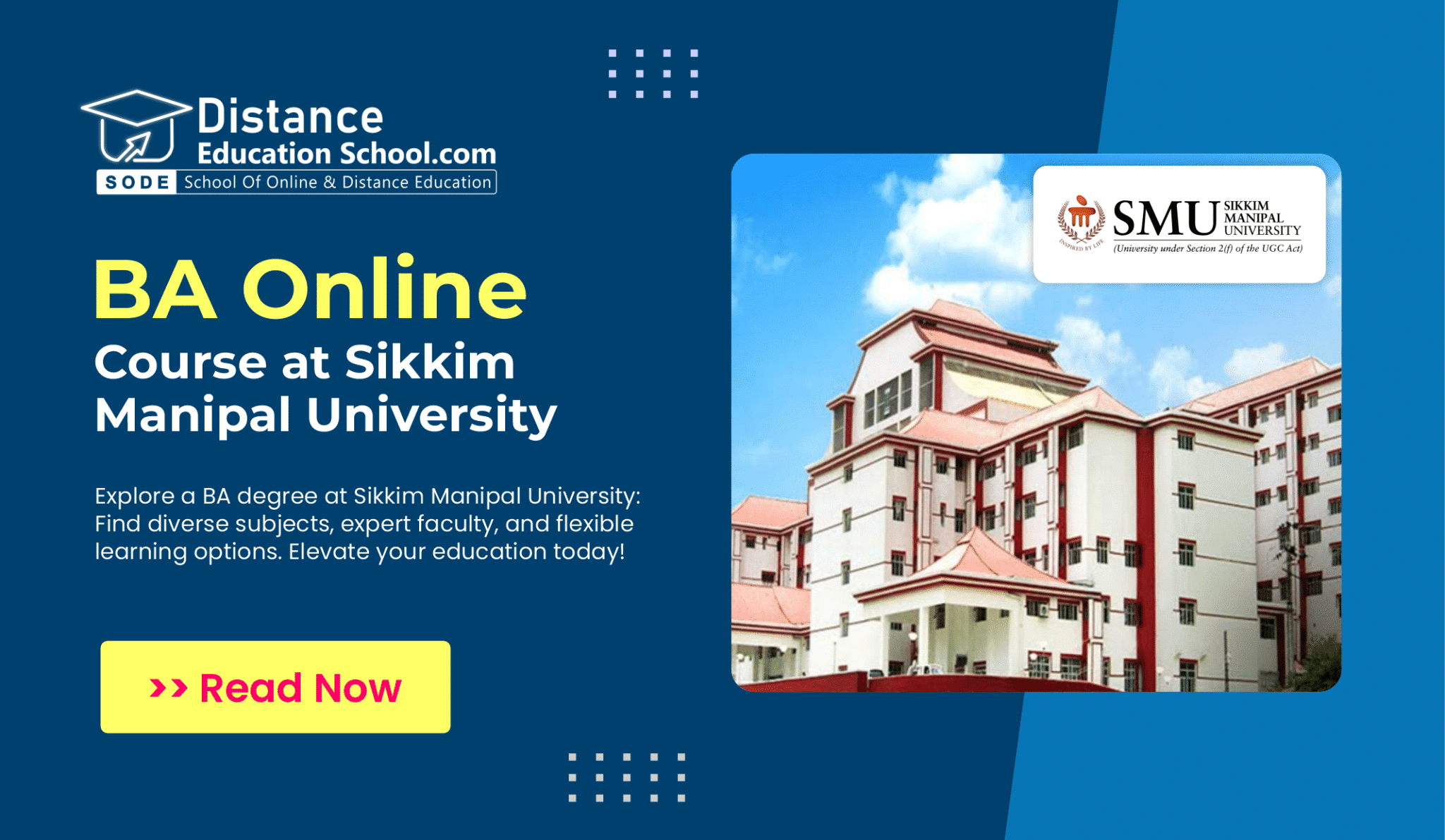 BA Degree Course at Sikkim Manipal University