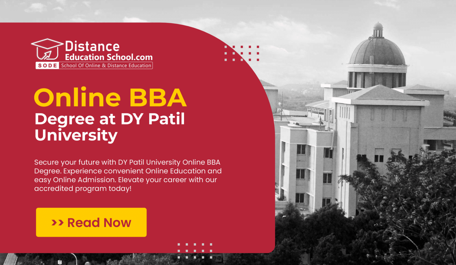 Online BBA Degree at DY Patil University: Admission Open