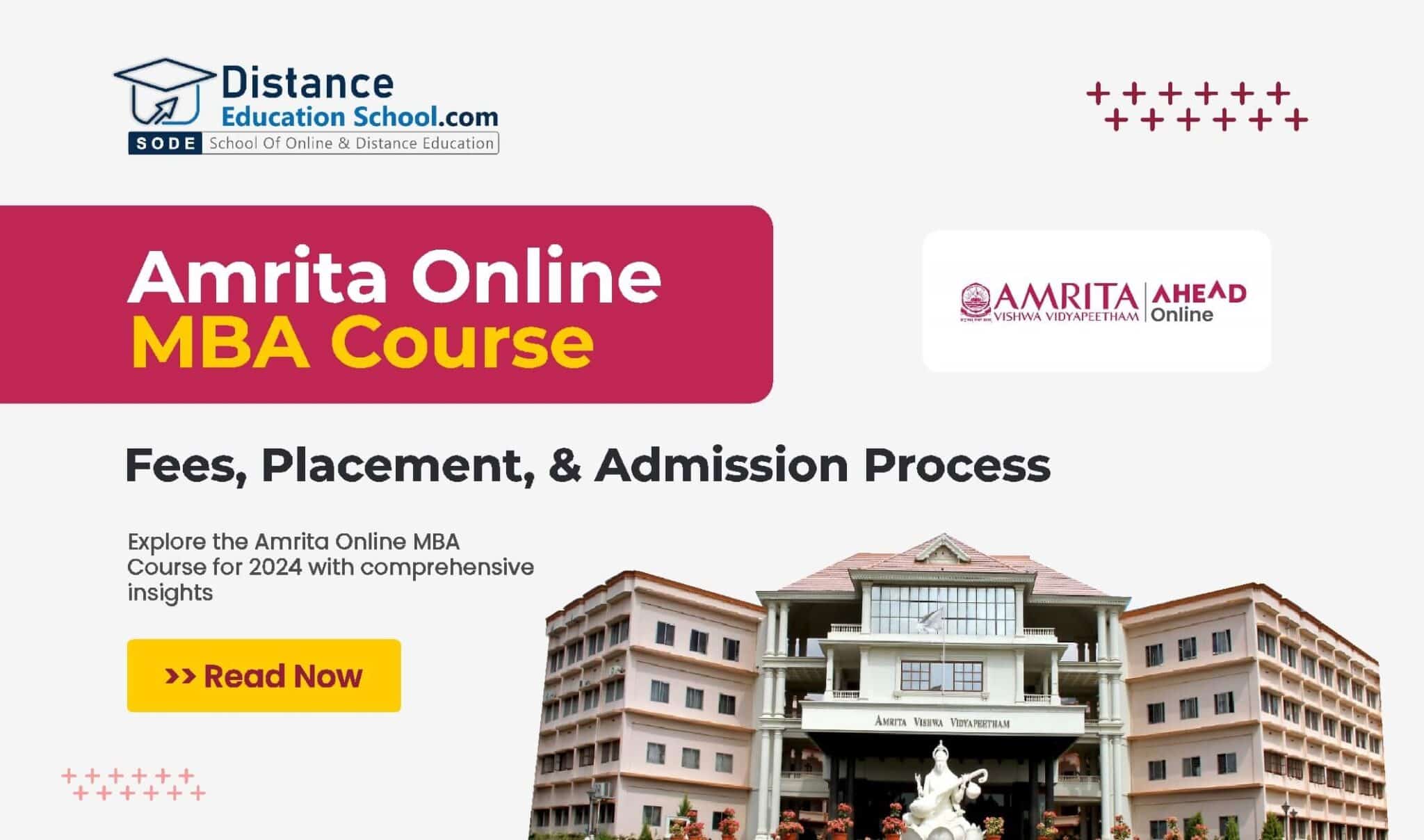 Amrita Online MBA Course: Fees, Placement, & Admission Process