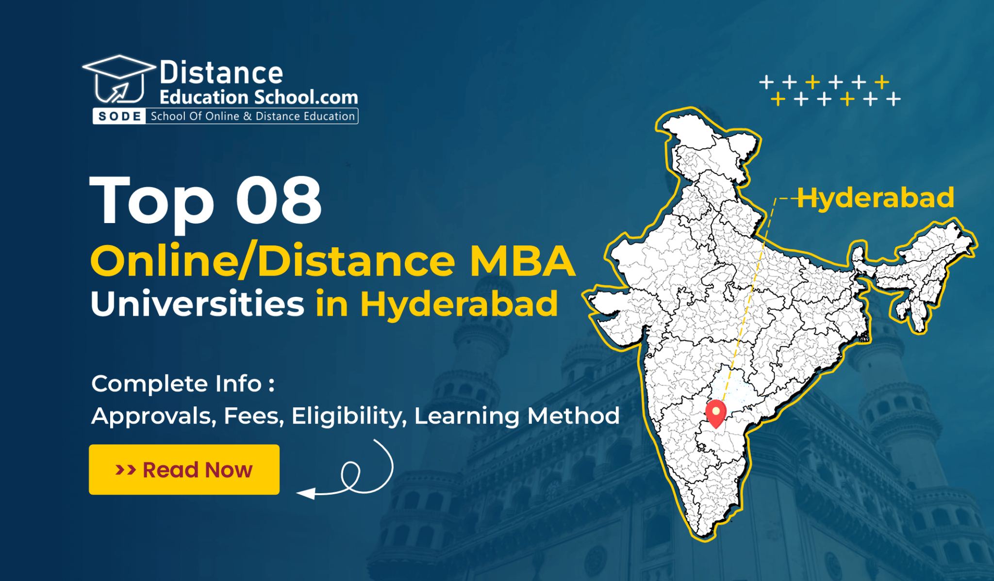 Top 8 Online/Distance MBA Universities in Hyderabad 2024