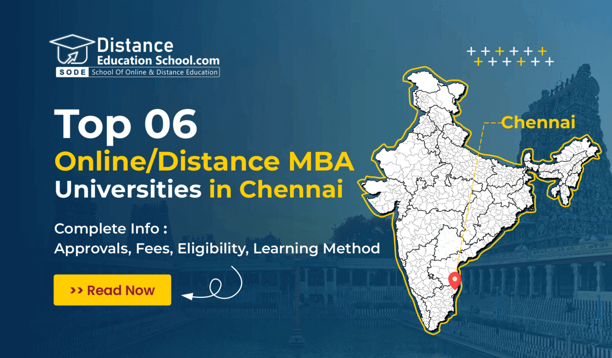Top 6 Online/Distance MBA Universities in Chennai 2025