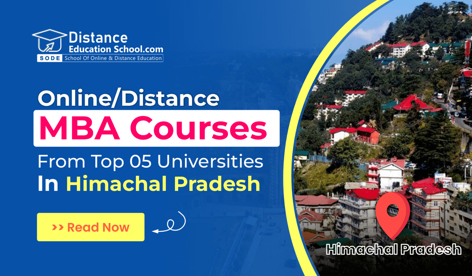 Top 5 Online/Distance MBA Universities Himachal Pradesh 2026