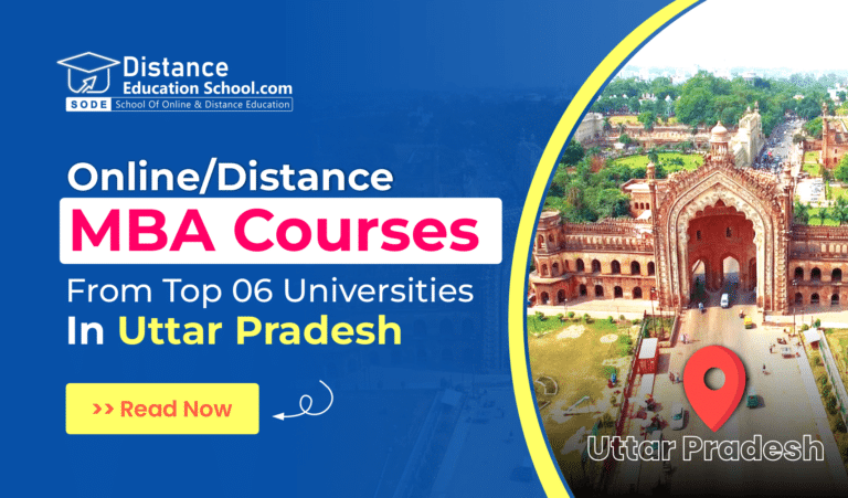 Top 6 Online/Distance MBA Universities Uttar Pradesh 2025