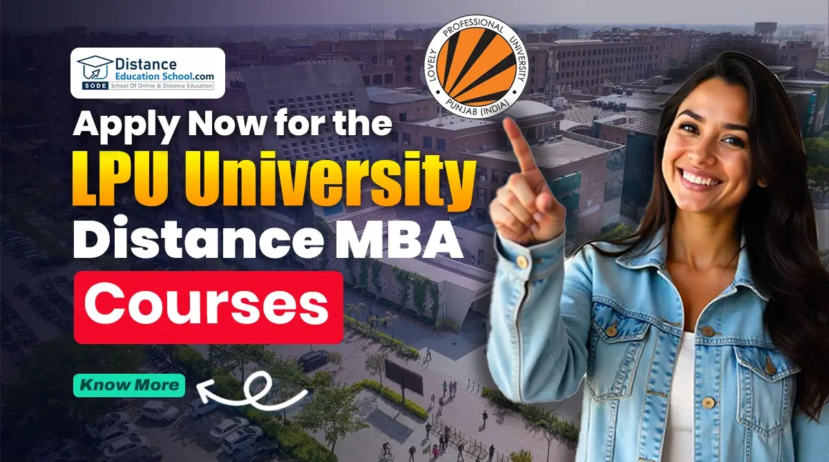 Apply Now for the LPU University Distance MBA course 2026