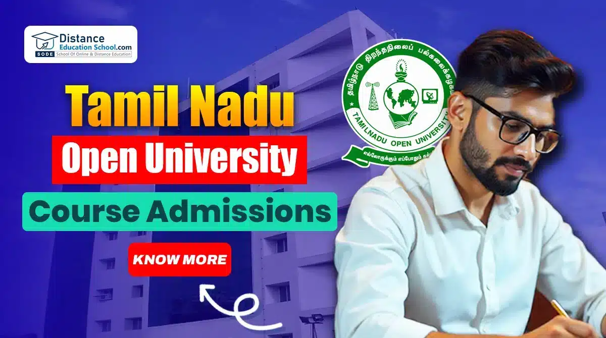 Tamil Nadu Open University Course Admissions 2026