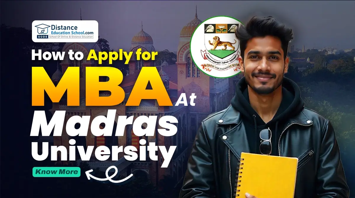 Madras University MBA Admission 2026 Step by step Process