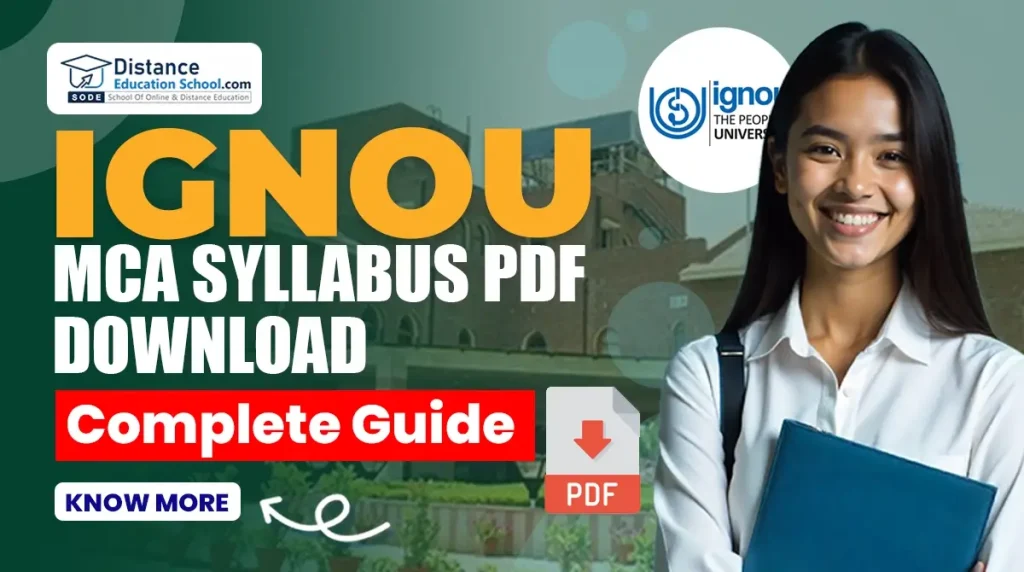 IGNOU MCA Syllabus PDF Download- Complete Guide